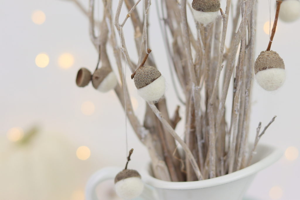 DIY Anleitung - Kugeln aus Filz selber machen - eine süße Herbstdeko