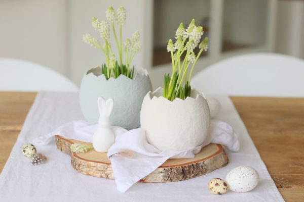 DIY - Osternester aus Toilettenpapier und Wasser selbermachen