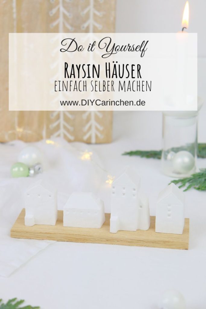 DIY - kleine Raysin Häuser Klötzchentablett einfach selber machen