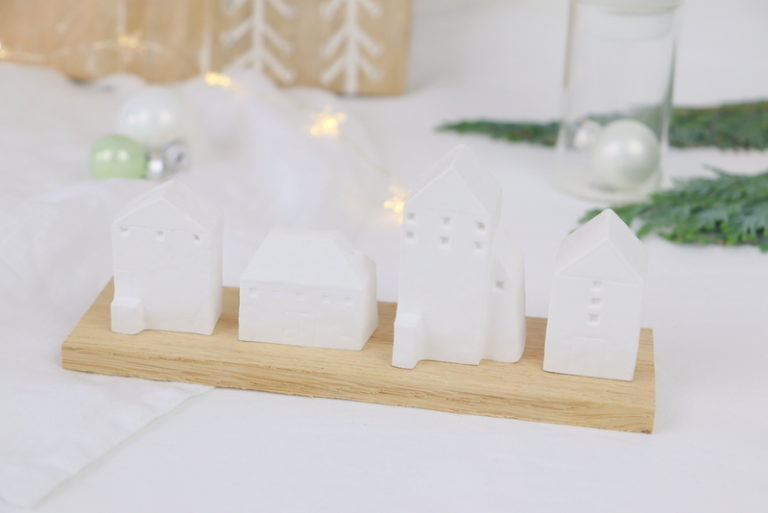DIY - kleine Raysin Häuser Klötzchentablett einfach selber machen